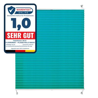 Store plissé Magic Bleu pétrole 120 x 200 cm - Floordirekt