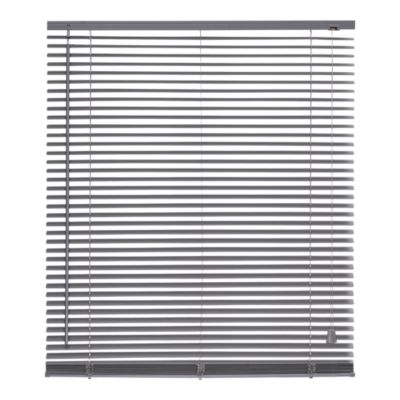 Store Vénitien lame PVC gris L.180 x l.90 cm