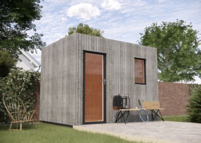 Studio de jardin bien isolé en bois 3,3 x 2,4 x 2,7 m / isolation ...