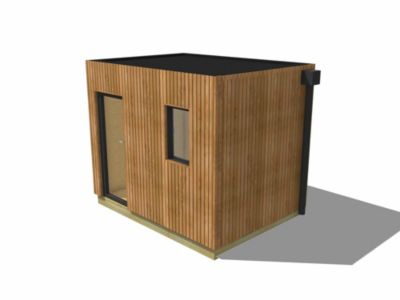 Studio de jardin bien isolé en bois 3,3 x 2,4 x 2,7 m / isolation ...