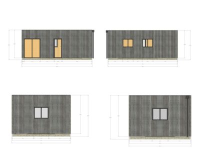 Studio de jardin bien isolé en bois 7,7 x 4,6 x 3,2 m / isolation ...