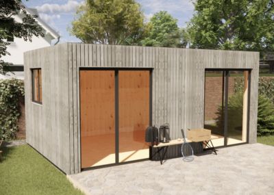Studio de jardin indépendant à louer en bois 5,5 x 3,5 x 2,7 m ...