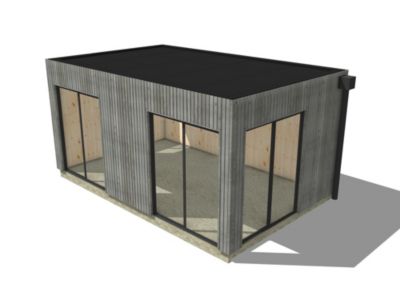 Studio de jardin indépendant à louer en bois 5,5 x 3,5 x 2,7 m ...