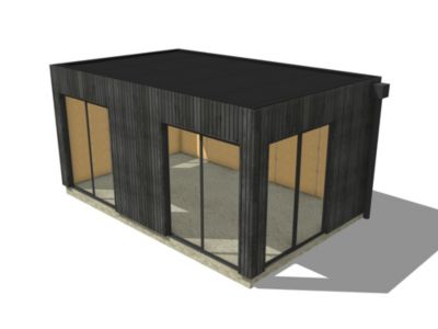 Studio jardin location saisonnière en bois 5,5 x 3,5 x 2,7 m ...