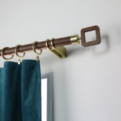 Support arcade tringle à rideau Easy block métal doré mat Ø20/28mm L ...