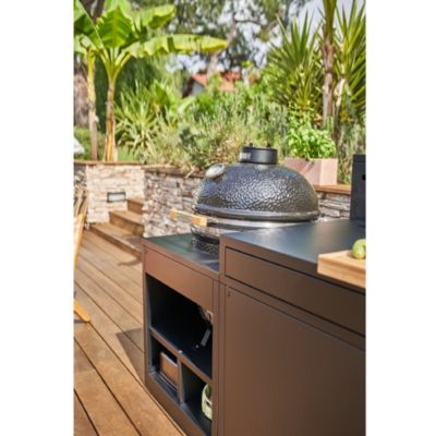Support en acier noir pour barbecue Kamado Forge Adour