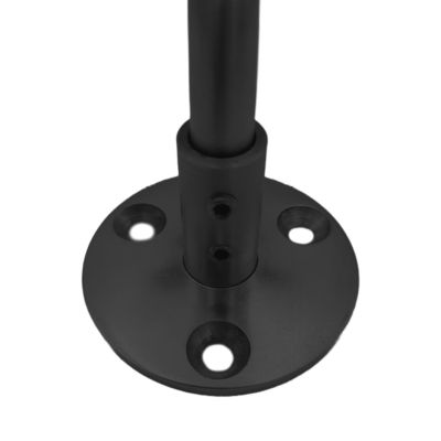 Support mural de rampe d’escalier ajustable FORTIA acier noir