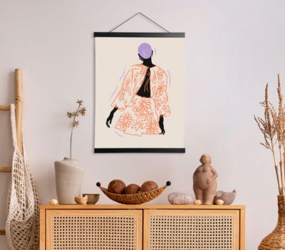 Support pour affiche suspendue l.60 cm Ariane