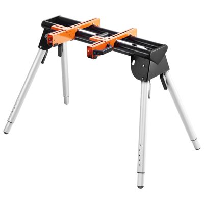 Support scie onglet universel 149.5kg, pliable, acier, hauteur réglable.
