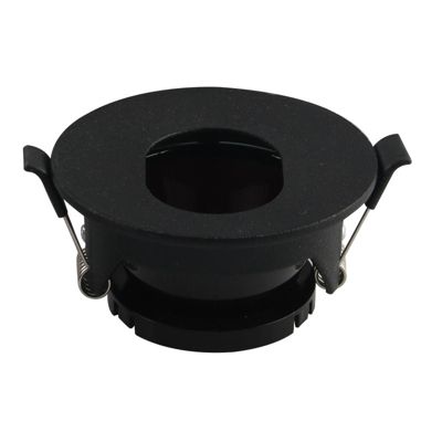 Support Spot Encastrable Noir Rond 83mm 1xGU10 Max 35W avec Réflecteur ...