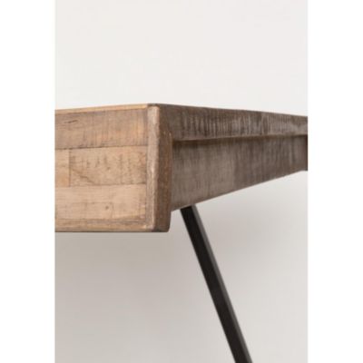 Suri - Table à manger 4 personnes en teck recyclé et métal - Bois