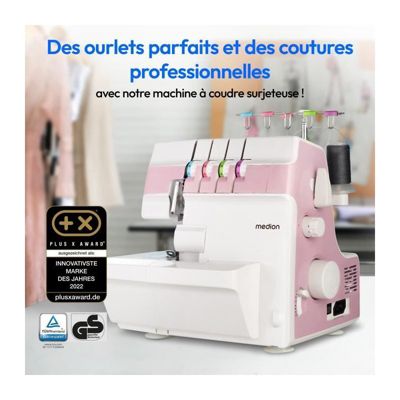 Surjeteuse - MEDION - SO 90 - 91W - Type d'aiguille 11, 14, 16 - 1200 ...