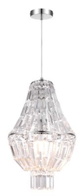 Suspension Asuia GoodHome E27 argent brillant