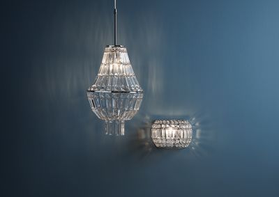 Suspension Asuia GoodHome E27 argent brillant