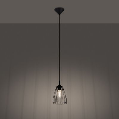 Suspension en Acier - LYRID 90420 - Noir - IP20 - Max 15W LED - E27 ...