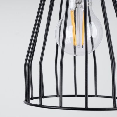 Suspension en Acier - LYRID 90420 - Noir - IP20 - Max 15W LED - E27 ...