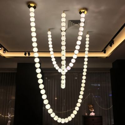 Suspension LED CCT doré 4 m Dorado Rope design modulable éclairage ...