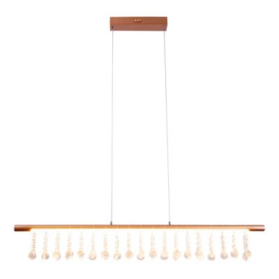 Suspension LED NOBILIS metal plastique dore LED fixes pour salon salle ...