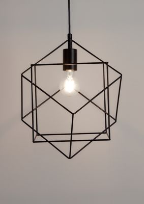 Suspension mavique E27 IP20 noir