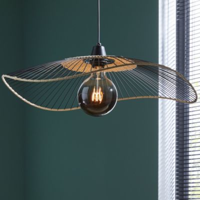 Suspension Vagala ⌀60,5 x H.18 cm E27 IP20 40W noir Seynave