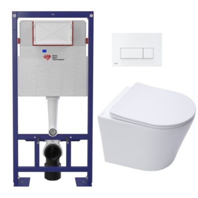 Swiss Aqua Technologies Pack WC Bati-support autoportant + Cuvette SAT ...