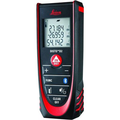 Télémètre laser Leica DISTO D2 avec Bluetooth, portée 100 m