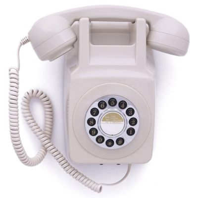 Téléphone mural rétro bouton poussoir - 746 WALL ivoire - GPO - Téléphone fixe Ivoire Ivoire