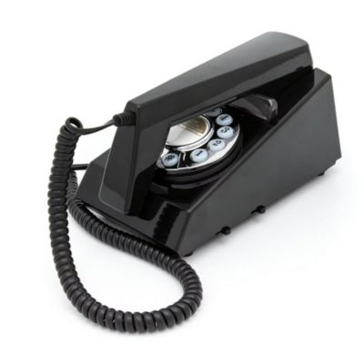 Téléphone vintage bouton poussoir - TRIM noir - GPO - Téléphone fixe ...
