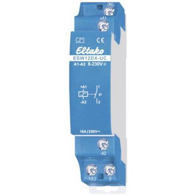 Télérupteur modulaire Eltako ESW12DX-UC 1 contact NO 16 A - 8..230 V UC ...