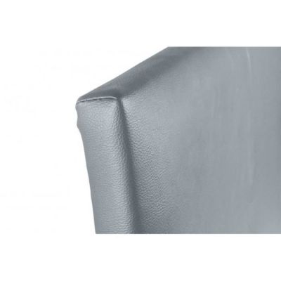 Tête de lit - Cala - Similicuir argenté - 145 cm - Rembourrage en ...