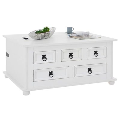 Table basse de salon TEQUILA coffre malle de rangement rectangulaire en ...