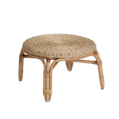 Table basse en rotin ronde Nohan