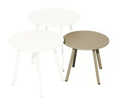 Table basse Masai Proloisirs acier mat beige sable P.40 cm x L.400 cm x ...
