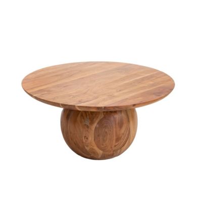 Table basse ronde en bois d'acacia Charlou