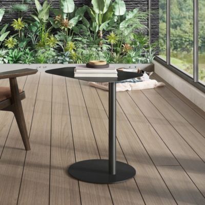 Table d'appoint Nastätten 50 x 50 x 38 cm noir mat en.casa