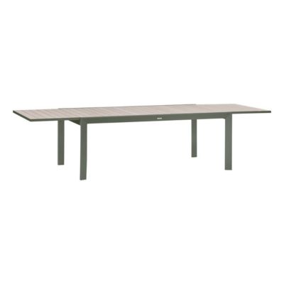 Table de jardin 12 places Evasion extensible beige lin - Hespéride