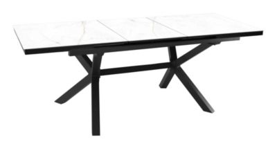 Table de jardin extensible Absolu Proloisirs céramique mat P.100 cm x L ...