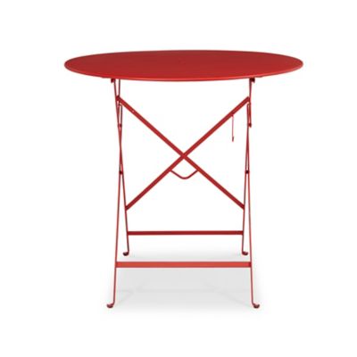 Table de jardin pliante Fermob Bistro en métal - Coloris piment - Ø.77 ...