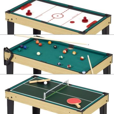 Table de jeux 10 en 1 - Baby-Foot - Billard - Ping Pong - Hockey ...