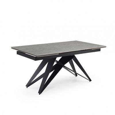 Table extensible 160-240 cm céramique gris marbré pied géométrique - ARIZONA 03 | Castorama