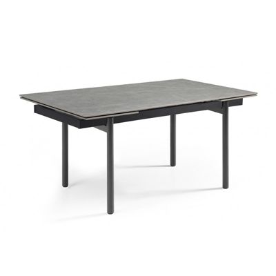 Table extensible 160-240 cm céramique gris marbré pieds droits - ARIZONA 09 | Castorama