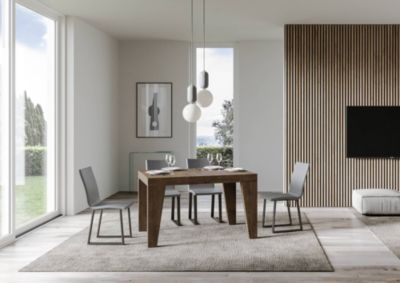 Table extensible 90x120/224 cm Naxy Premium Noyer