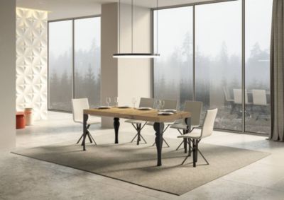 Table extensible 90x180/284 cm Chêne Paxon Nature Structure Anthracite | Castorama