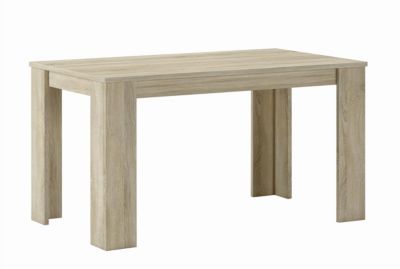 Table à manger 138x80x75cm couleur chêne clair Jusqu'à 6 personnes | Castorama