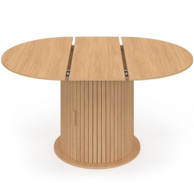 Table à manger extensible ronde JULIETTE 4-8 personnes pied lattes avec ...