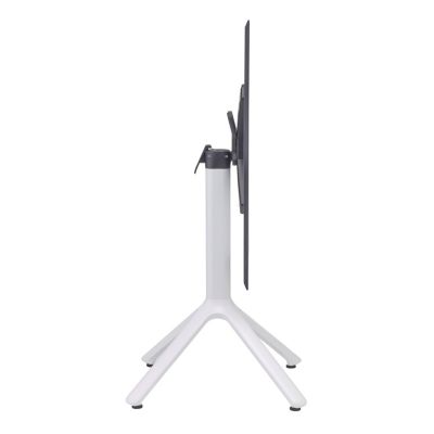Table pliable Nemo blanche pour extérieur pierre claire 70x70 - Restootab