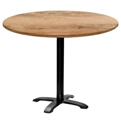 Table ronde 110cm - modèle Bazila chêne slovène - Restootab