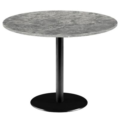 Table ronde 120cm - modèle Rome marbre nabu - Restootab