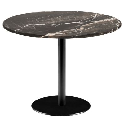 Table ronde 120cm - modèle Rome marbre royal - Restootab