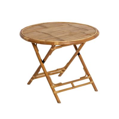 Table ronde en bambou 4 places Soline